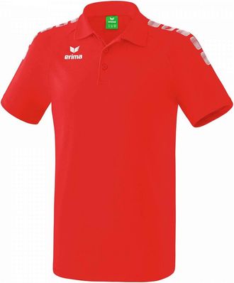 Erima Unisex Kinder Essential 5-C Poloshirt (2111902), rot/wei&szlig;, 152