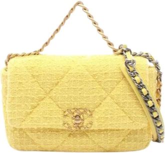 Chanel Sac bandouli&egrave;re vintage Pre-owned - Femme - Pre-owned - Jaune - Taille: ONE Size