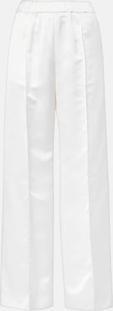 Jil Sander Weite High-Rise-Hose aus Satin