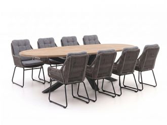 Intenso Furniture + 10 % Kassenrabatt | Intenso Isorella/ROUGH-Y Ellips 280 cm Gartenm&ouml;bel-Set 9-teilig