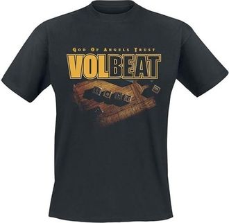 Volbeat God of Angels Trust Homme T-Shirt Manches Courtes Noir XL 100% Coton Regular/Coupe Standard