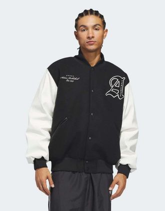 adidas Originals Basketballjacke in Schwarz