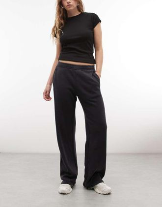 Weekday jogger &agrave; jambes larges avec motif porte-bonheur gris fonc&eacute;