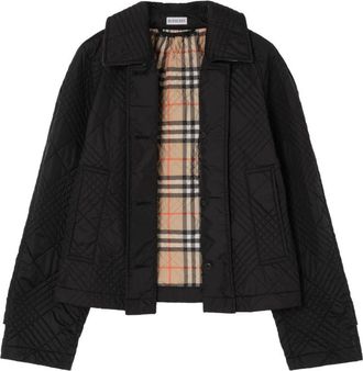 Burberry Check Jacket - Black
