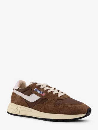 Autry Mens Reelwind Low Suede Sneakers Brown Suede-Rubber Trainers Suede/rubber