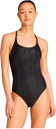 adidas Womens Iconisea Ribbed Padded Thin Straps Badeanzug Black 40