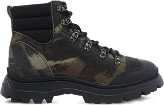 Hogan Homme, Chaussures, Multicolore, Taille: 42 EU Bottes de randonn&eacute;e &agrave; lacets camouflage