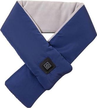 Generic &Eacute;charpe chauffante pour homme et femme - Rechargeable - &Eacute;charpe thermique pour homme et femme, bleu marine, taille unique