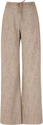 D.exterior Femme, Pantalons, Beige, Taille: 40 FR 618147Gess Wide Pantalons