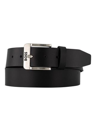 HUGO BOSS Herren G&uuml;rtel schwarz Glattleder