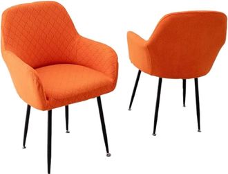 Generic Stretch Stuhlbezüge Mit Armlehnen, Dehnbare Jacquard Stuhlhussen Abwaschbar - Universelle Stuhlüberwurf Für Esszimmer, Küche, Büro & Veranstaltungen(R