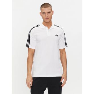 adidas Poloshirt Essentials Piqu&eacute; Embroidered Small Logo 3-Stripes Polo Shirt IC9312 Wei&szlig; Regular Fit