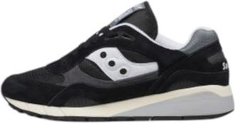 Saucony Shadow 6000 Leather Sneakers Black