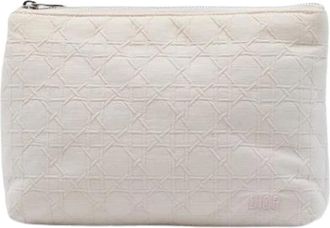 Dior Pochette en toile Pre-owned - Femme - Pre-owned - Blanc - Taille: ONE Size