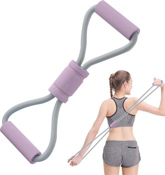 Generic Figur 8 Trainingsb&auml;nder f&uuml;r Frauen, Tragbares Trainingsger&auml;t mit rutschfesten Griffen, perfektes Fitnessger&auml;t f&uuml;r Stretching und Yoga