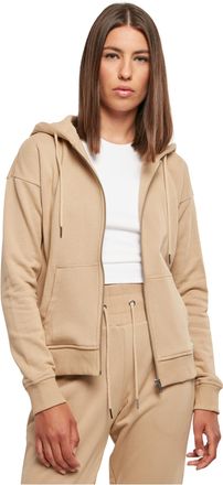 Urban Classics Damen Jacke Ladies Organic Terry Zip Hoody unionbeige 4XL