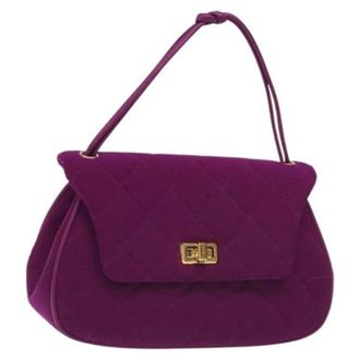 Chanel Pre-owned Baumwolle handtaschen - - Pre-owned - Damen - Lila - ONE SIZE