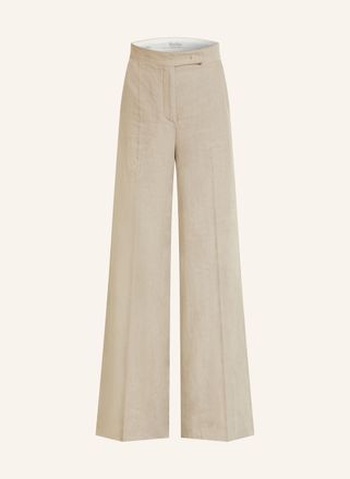 Max Mara Marlenehose Sequoia Aus Leinen beige