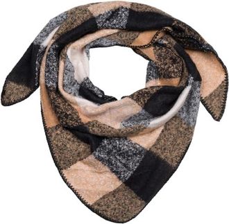 styleBREAKER Femmes XXL Web &eacute;charpe triangulaire &agrave; carreaux multicolores, &eacute;charpe triangulaire &agrave; carreaux, &eacute;charpe dhiver chaude et douce, tissu 01020050, couleur: