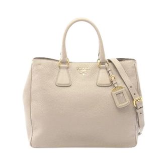 Prada Pre-owned Vit.daino 2Way Tote Bag - - Pre-owned - Damen - Grau - ONE SIZE
