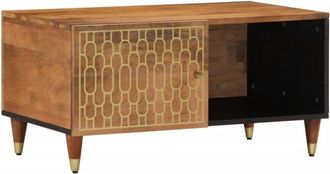 vidaXL Table basse 80x50x40 cm bois de manguier massif Vidaxl