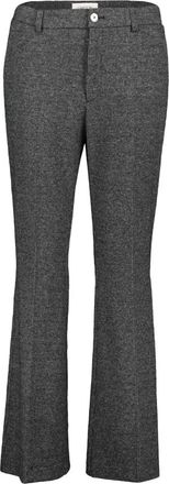 Cartoon Ausgestellte Melange Hose - - Trousers - Damen - Schwarzk - 2XL