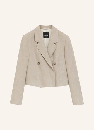 HUGO BOSS Blazer Jojeka Mit Leinen beige