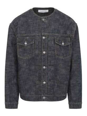 Lanvin Veste Casual - Bleu Fonc&eacute;