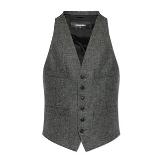 Dsquared2 Wollweste - - Jackets - Herren - Grau - XL