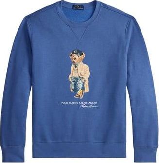Polo Ralph Lauren Sweat imprim&eacute; en coton m&eacute;lang&eacute;