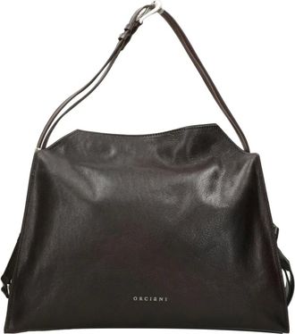 Orciani Femme, Sacs, Brun, Taille: ONE Size Sac bandouli&egrave;re &agrave; poign&eacute;e ceinture