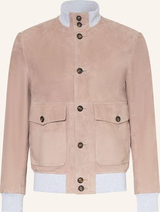 Eleventy Eleventy Lederblouson rosa