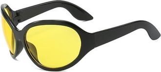Generic Lunettes De Soleil Vacances &Agrave; Monture Large For Hommes, Sport Conduite En Plein Air(Yellow)