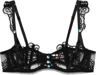 Agent Provocateur Femme, Sous-v&ecirc;tements, Noir, Taille: 90D FR Seren Balconette Underwired Bra