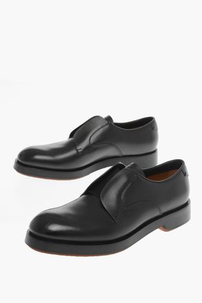 Ermenegildo Zegna Derby-Schuhe UDINE aus Leder mit elastischem Einsatz Ermenegildo Zegna