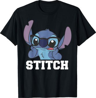 Disney Lilo & Stitch Glasses Stitch Portrait T-Shirt