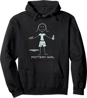 Whyitsme Design Lustiges Keramik-M&auml;dchen-Pottery-M&auml;dchen f&uuml;r Damen Pullover Hoodie