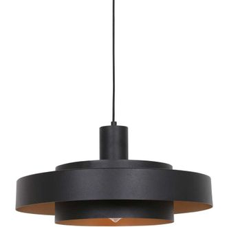 Steinhauer Steinhauer - Suspension lampe suspendue plafonnier lampe de salle &agrave; manger m&eacute;tal noir or h 165cm
