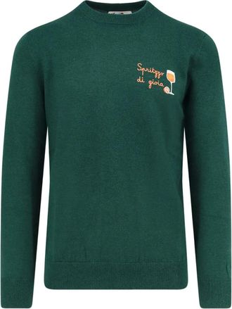 MC2 Saint Barth pull à broderies - Vert