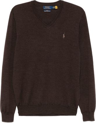 Polo Ralph Lauren Pullover mit Polo Pony-Stickerei - Braun