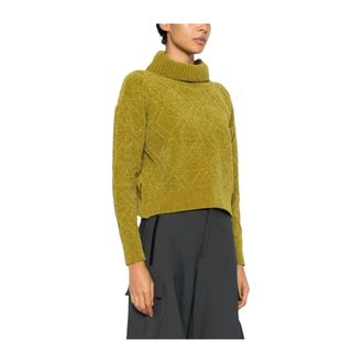 Roberto Ricci Design Rrd, Femme, Pulls, Jaune, Taille: 40 FR Velvet Fish Volcano Knit