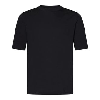 Malo Homme, Tops, Noir, Taille: L T-shirt bleu pour hommes