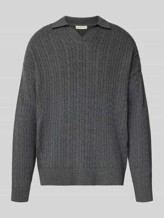 Redefined Rebel Oversized Strickpullover mit Zopfmuster Modell JARED