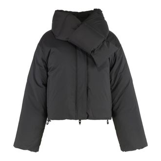 Alexander Wang Femme, Vestes, Noir, Taille: 40 FR Tech Fabric Down Jacket