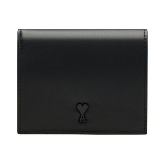 Ami Homme, Accessoires, Noir, Taille: ONE Size De Coeur Bifold Wallet