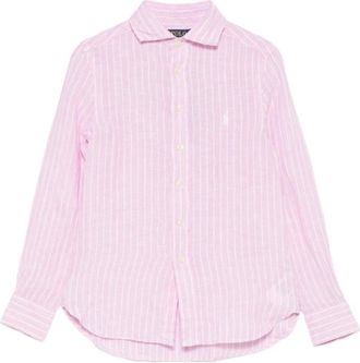 Polo Ralph Lauren Homme, Chemises, Rose, Taille: M Camicia a righe