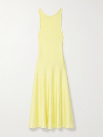 Khaite Hencil Midikleid Aus Strick - Gelb