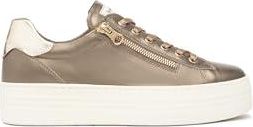 Nero Giardini I514185D Sneakers Femme en Cuir Et Mati&egrave;re Technique - Bronze 39 EU