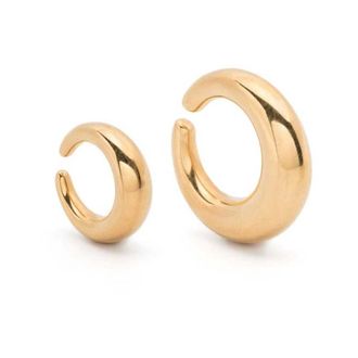 Panconesi Femme, Accessoires, Jaune, Taille: ONE Size Boucles dOreilles Cercle en Or Design D&ocirc;me