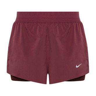 Nike Femme, Sport, Rouge, Taille: 42 FR Shorts de course 2-en-1 Swift Dri-FIT mi-montant